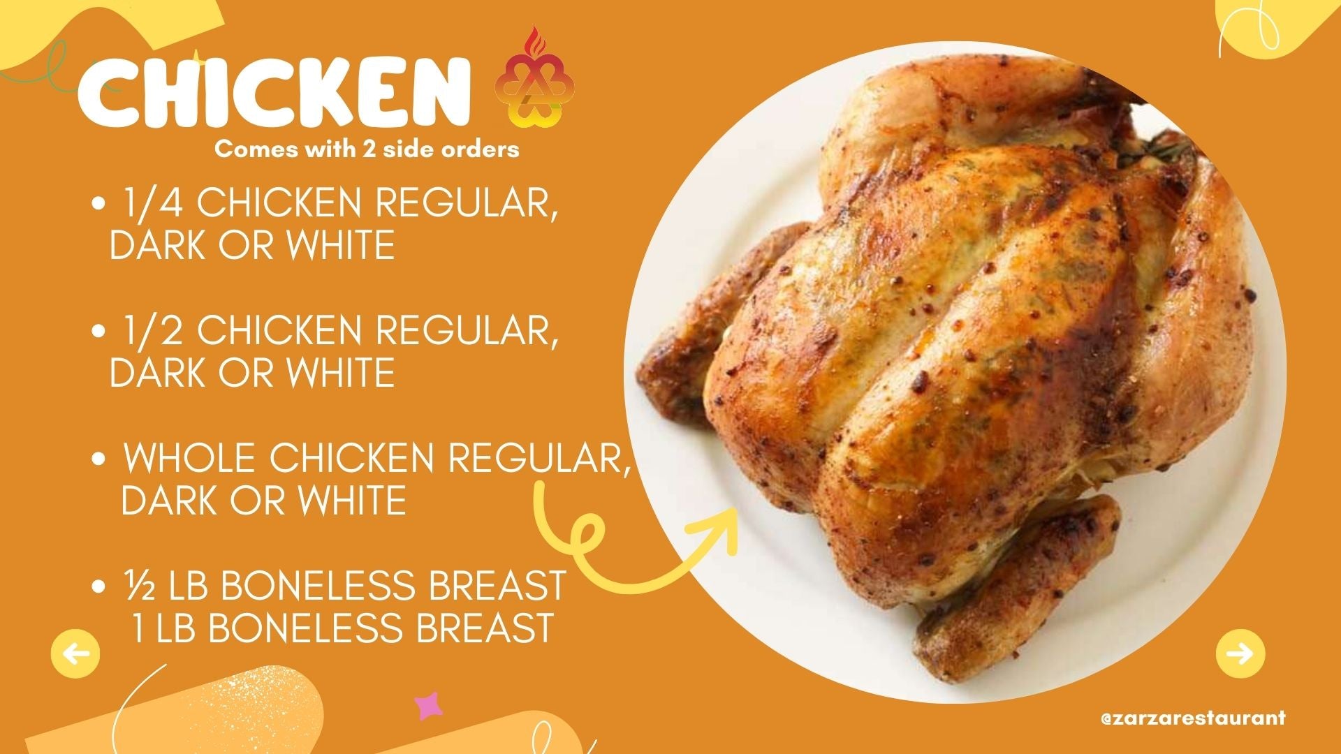 CHICKEN – Zarza Latin Restaurant